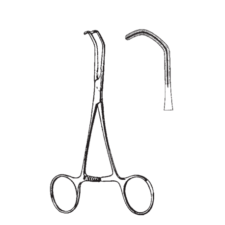 Pinza vascular pediátrica COOLEY 14cm